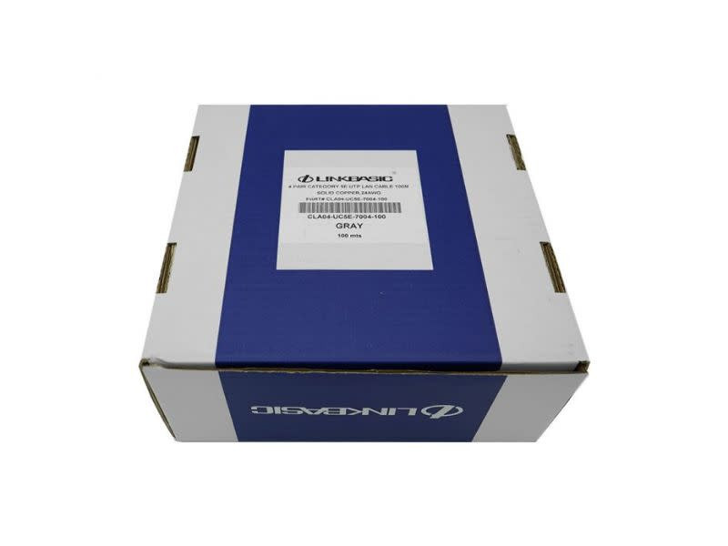 Linkbasic 100M Box Cat5e Solid Grey UTP Cable | Networking Cables ...