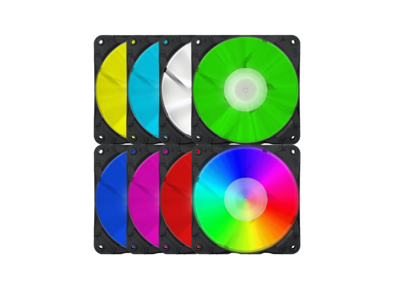 Redragon 3 x 120mm RGB LED Full Colour Fan Kit (Includes Fan Controller ...