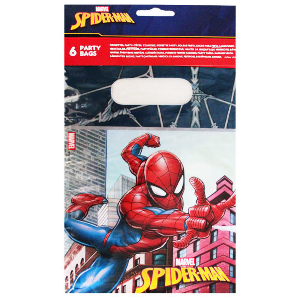 Spiderman Party Bags (6) - Party Supplies - PartyLady
