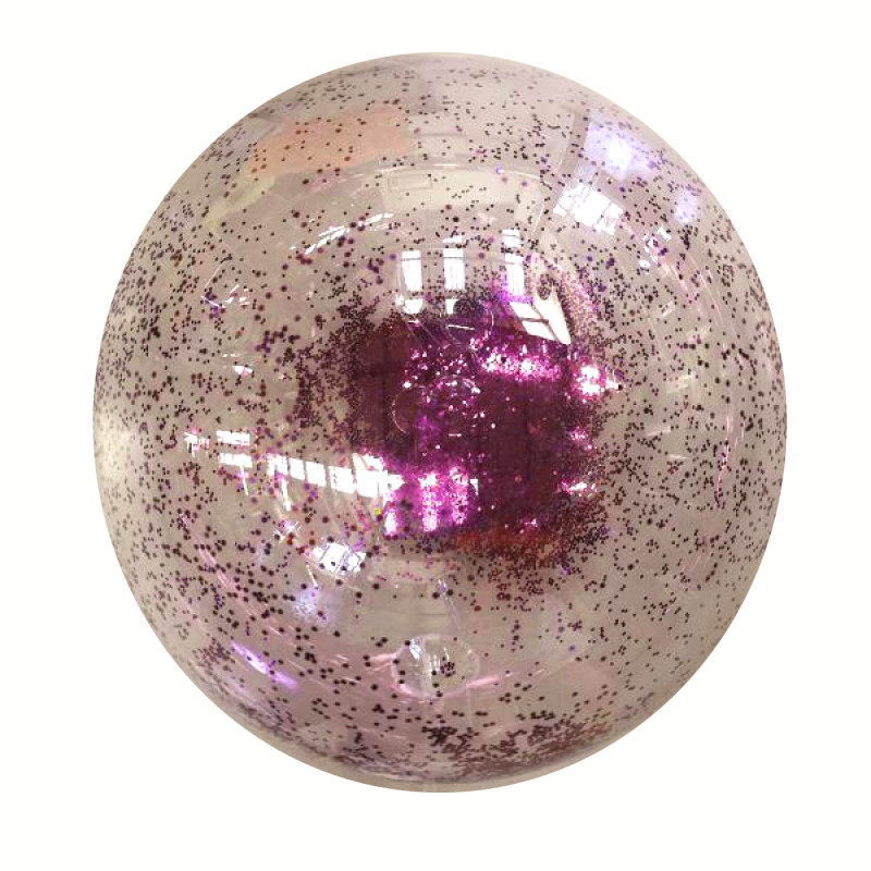 PVC Balloon with pink glitter confetti - Party Supplies - PartyLady