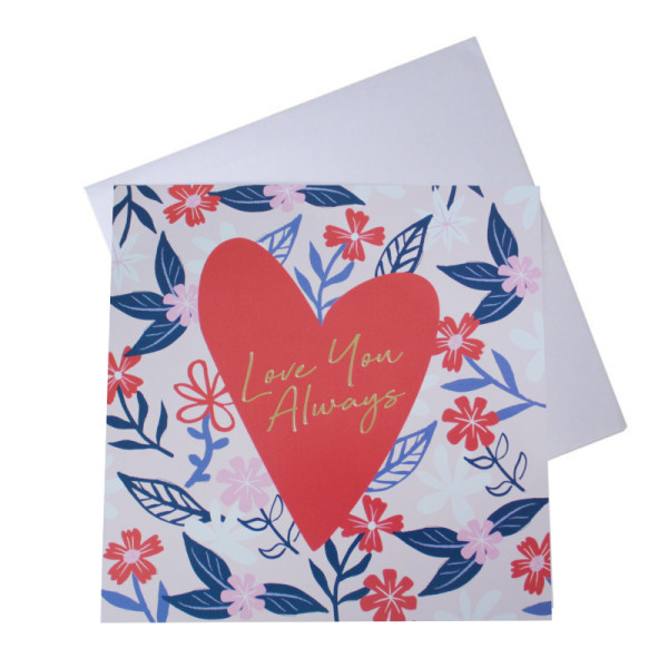 Love You Always - Foil Card - Gifts and Hampers - Online gift shop