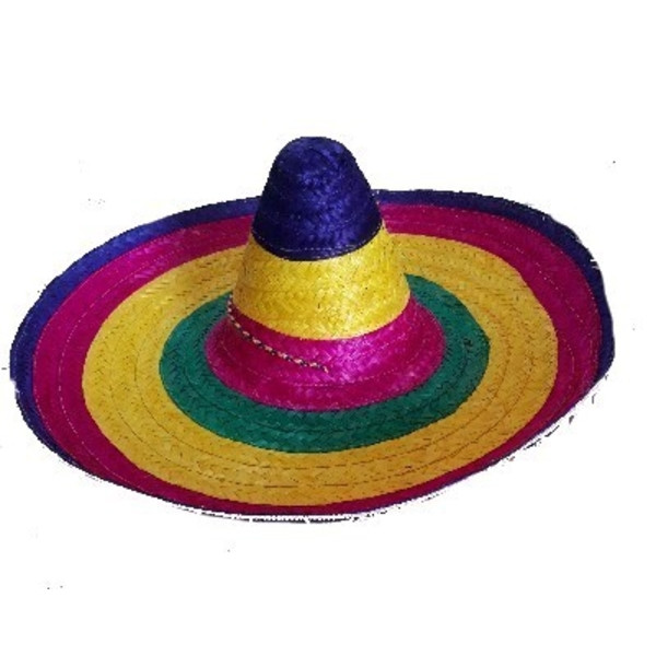 Mexican Sombrero - Multi Colour (55cm) - Party Supplies - PartyLady