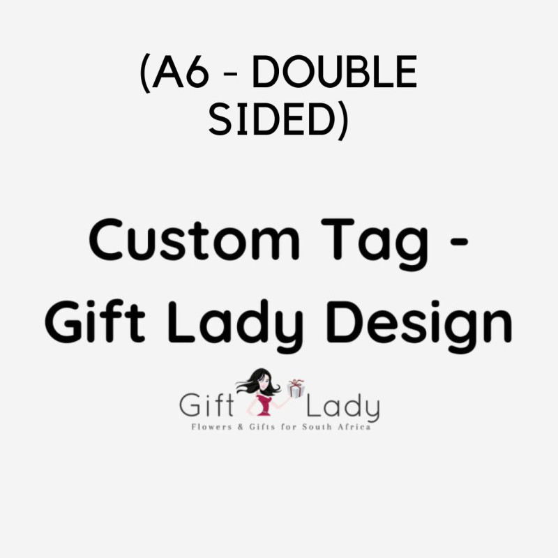 Custom Tag - Gift Lady Design (A6 Double Sided) - Gifts and Hampers ...