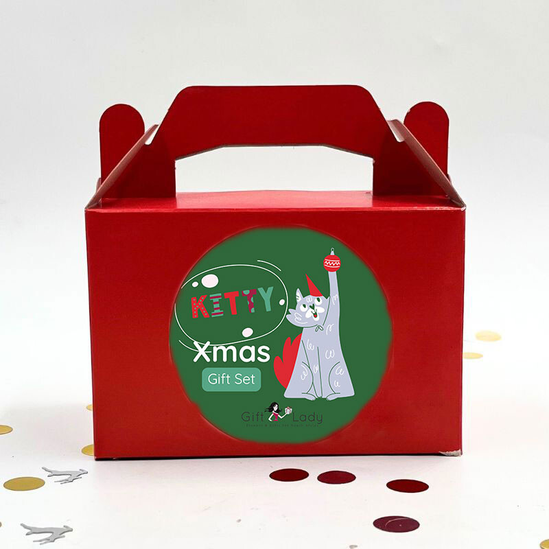 Santa Claws Kitty Gift Set - Flowers and Gifts - Online flower shop