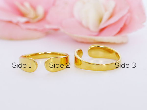 Cuff Ring - Custom Engraving - Tora Grace