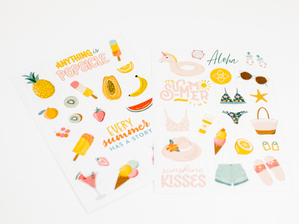 Journaling Sticker Pack - Summer - Tora Grace