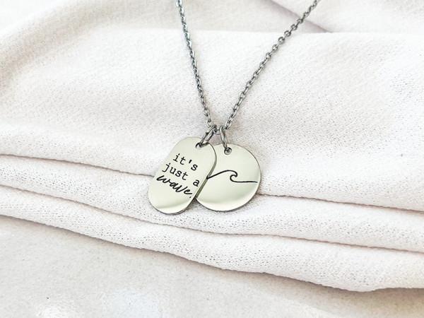 Oval Statement Necklace Set - It's Just a Wave - Tora Grace